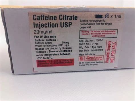 Caffeine Citrate Injection Usp 1 Ml At Best Price In New Delhi Id 2854282028488