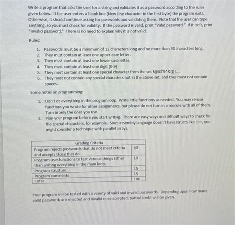 Solved Write A Program That Asks The User For A String And