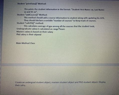 Solved Implement The Following Classes Interfaces And Their