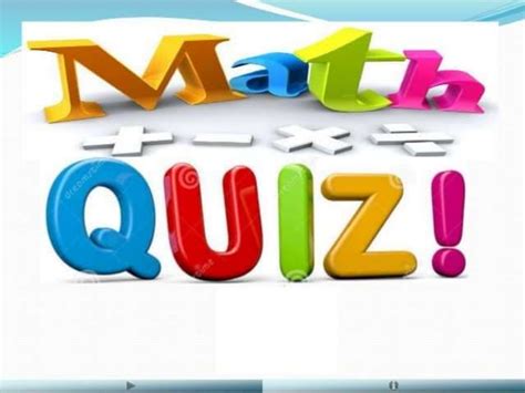 Mathematics Quiz For School Level Pptx