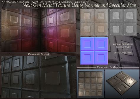 Tileable Texture With Normal And Specular Maps Stuffbytheoclarke Blogspot Co Uk World