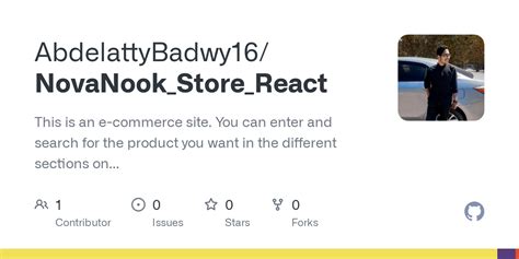 Github Abdelattybadwy16novanookstorereact This Is An E Commerce Site You Can Enter And
