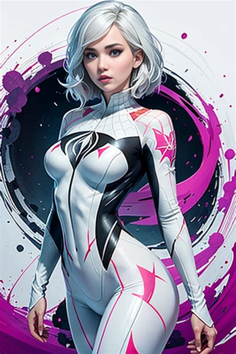 Spider Gwen Hot Partial Hightquality Dynamic Poses Beautiful