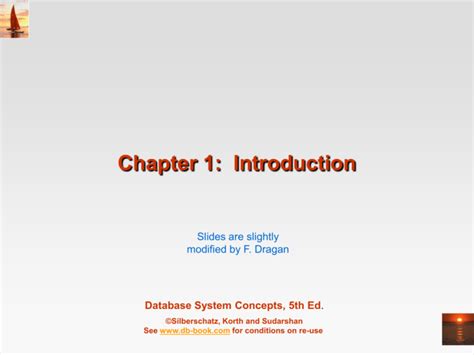 Database System Concepts Introduction