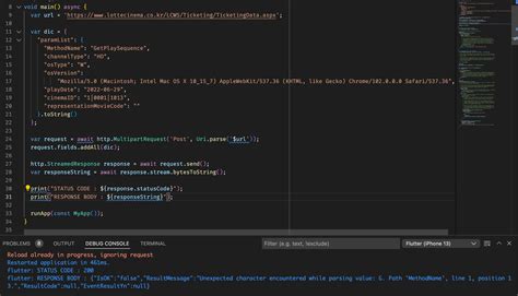 How To Convert Python Requests To Flutter Stack Overflow