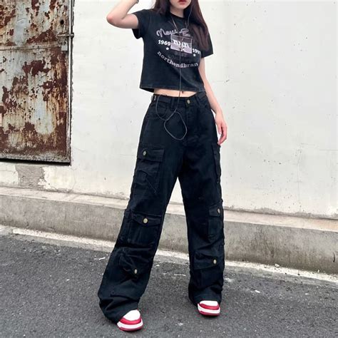 Tittly Cargo Pants Women Palazzo Pants Womens Tall American Street