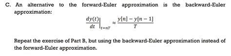 Solved Numerical Solution Of Differential Equations Chegg