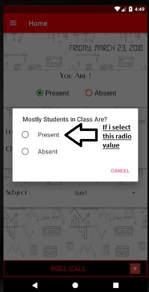 Android Set Radio Button Value Checked From Different Radio Button