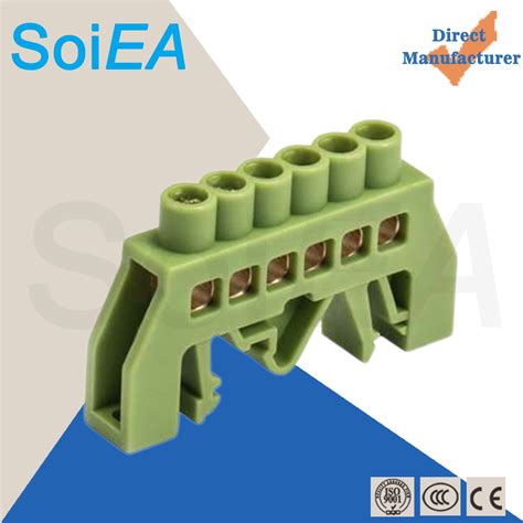 Custom Brass Screw Earth Bar Terminal Connector Block Brass Screw Terminal Blocks With Copper