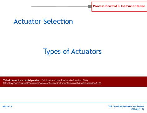 P ID Instrumentation Control Control Valve Selection PPT Slide Deck