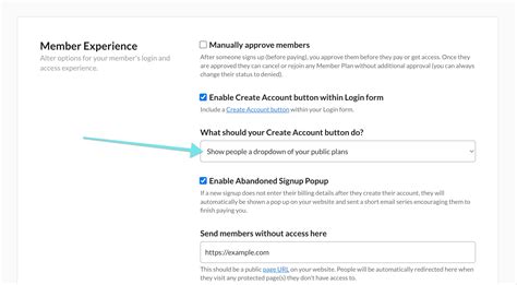 How To Edit The Create Account Button Memberspace Help Docs