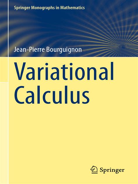 bourguignon jp variational calculus pdf vector space sequence