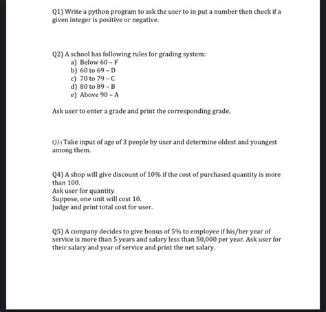 Solved Write A Python Program To Ask The User To In Put Chegg