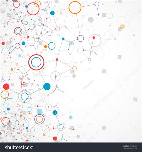 Network Color Technology Communication Background Stock Vector Royalty Free 156248960