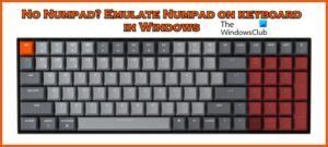 No Numpad Emulate Numpad On Keyboard In Windows