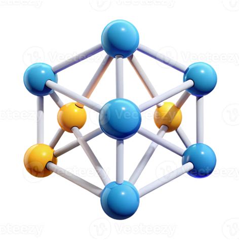 Beautiful Mid Century Abstract Network Nodes Geometric Shapes Flat