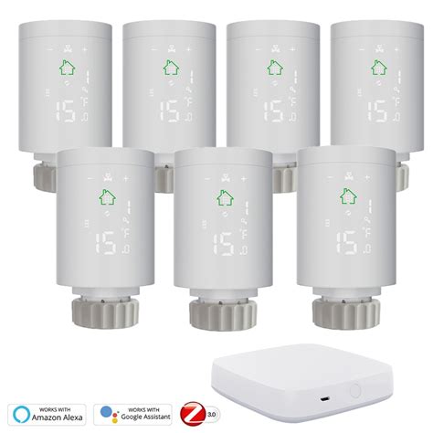 Zigbee Radiator Thermostat Valve Wifi Programmable Radiator Valve Thermostatic Head Smart Alexa