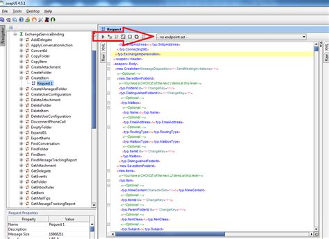 Xml Send Request To Outlook Webservice Via Soapui Stack Overflow