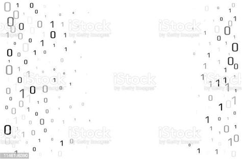 Binary Data Vector Design Element Digital Abstract Background Stock