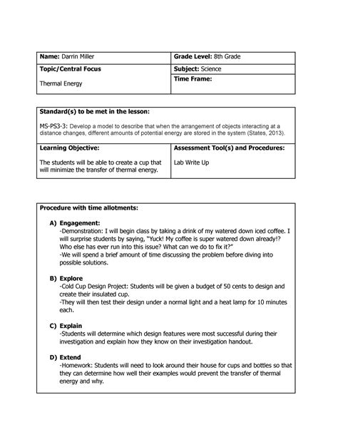 d185 task 2 passed name darrin miller grade level 8th grade topic