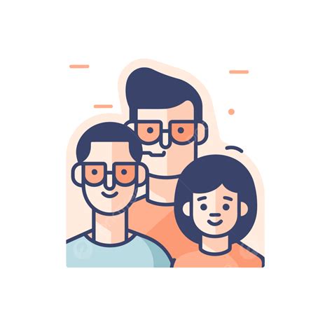 가족 사진이 있는 가족 평면 그림 벡터 부모님 직계 아이콘 평면 아이콘 Png 일러스트 및 벡터 에 대한 무료 다운로드 Pngtree