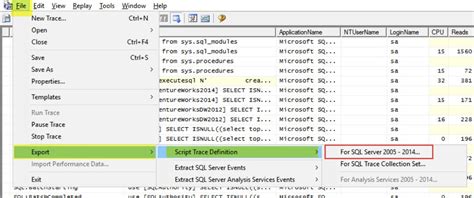 sql server server side and client side trace sql authority with