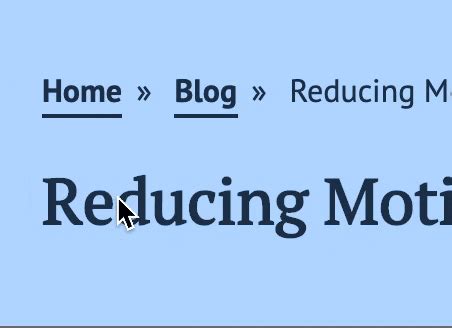 Reducing Motion To Improve Accessibility DEV Community