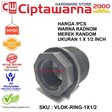 Jual Adapter Vlok Ring Sambungan Pipa Overloop Vring 1 X 1 2 Inch Pvc Cw1 Shopee Indonesia