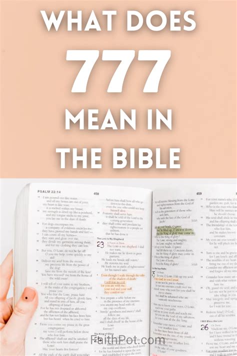 Role And Meaning Of The Number 777 In The Bible Artofit