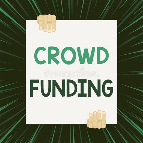 Handwriting Text Writing Crowd Funding Concept Meaning Fundraising