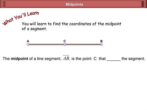 Midpoints Geometry 25 Ppt