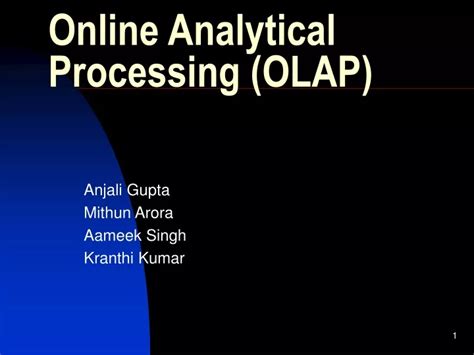 Ppt Online Analytical Processing Olap Powerpoint Presentation Free