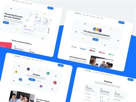 Simpletech X Tech Webflow Template Behance