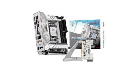 Msi Mpg Z890i Edge Ti Wifi Socket 1851 Moederbord Wit Zilver Raid 5gb Lan Wlan Bt Sound