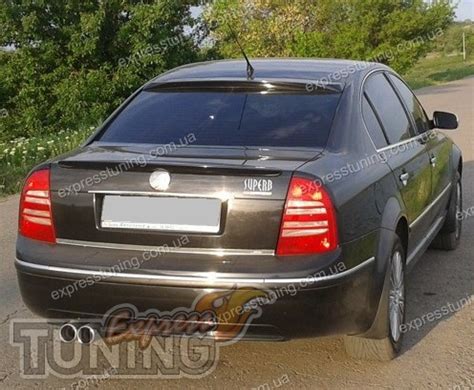 Спойлер на стекло Шкода Суперб 1 (спойлер на заднее стекло Skoda Superb ...