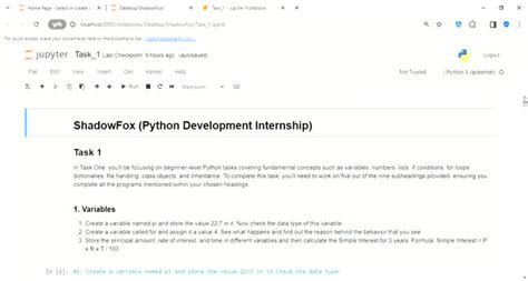 Pushpalatha Kammari On Linkedin Python Internship Programming