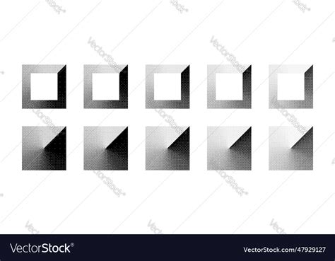 squares various density of bitmap dither vector image