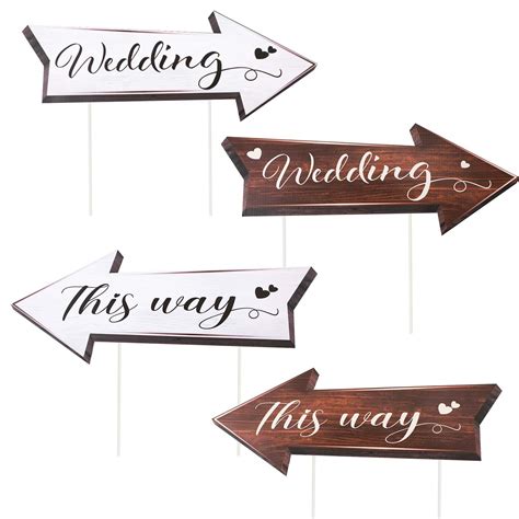 Wedding Directional Signs 60 Photos