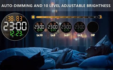 Black Plastic Digital Display Clock Power Supply Electric Size Dimension 25 5w X 25 7h