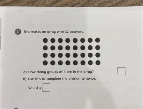 3 Eva Makes An Array With 32 Counters Picture Studyx