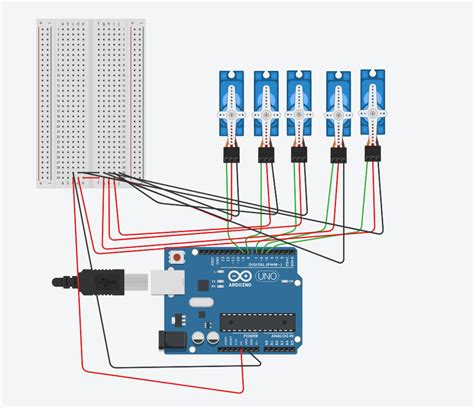 Solved Arduino Code For Circuit Below To Run Servo Motors Chegg