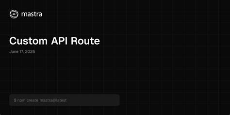 Custom Api Route