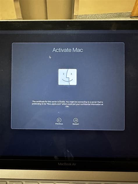 2020 Macbook Air Factory Reset And Now Wont Let Me Reactivate Rmacbook