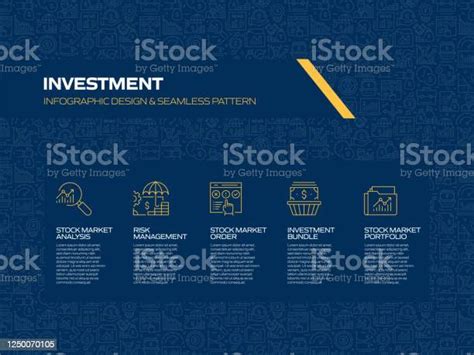 투자 관련 프로세스 인포그래픽 템플릿 프로세스 타임라인 차트 선형 아이콘이 있는 워크플로 레이아웃 개념에 대한 스톡 벡터 아트 및 기타 이미지 Istock