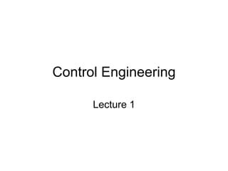 Control Engineering1 Ppt