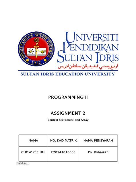 Programming Assignment Pdf Computer Programming Areas Of Computer