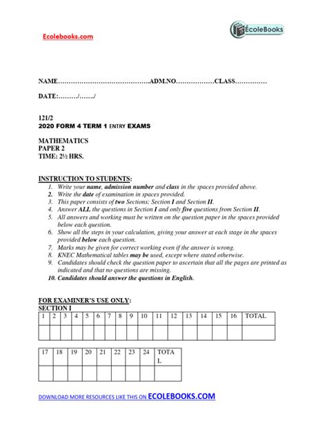 Mathematics Form 3 Pp2 Questions Download Free Pdf Significant Figures Taxes