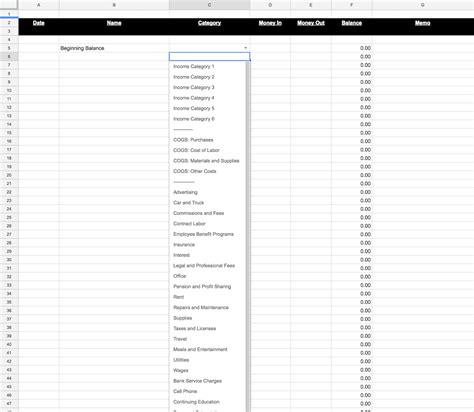 Category Drop Down Small Biz Tax Guy