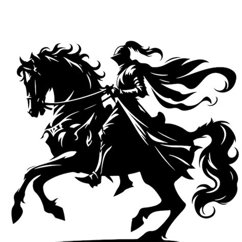 Black And White Centaur Premium Ai Generated Vector