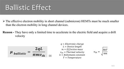 Ballistic Mobility Model Presentation Pptx Physics Science